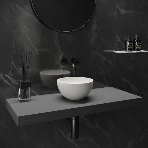 Een solid surface-opzetkom bestellen - Solid Surfaces