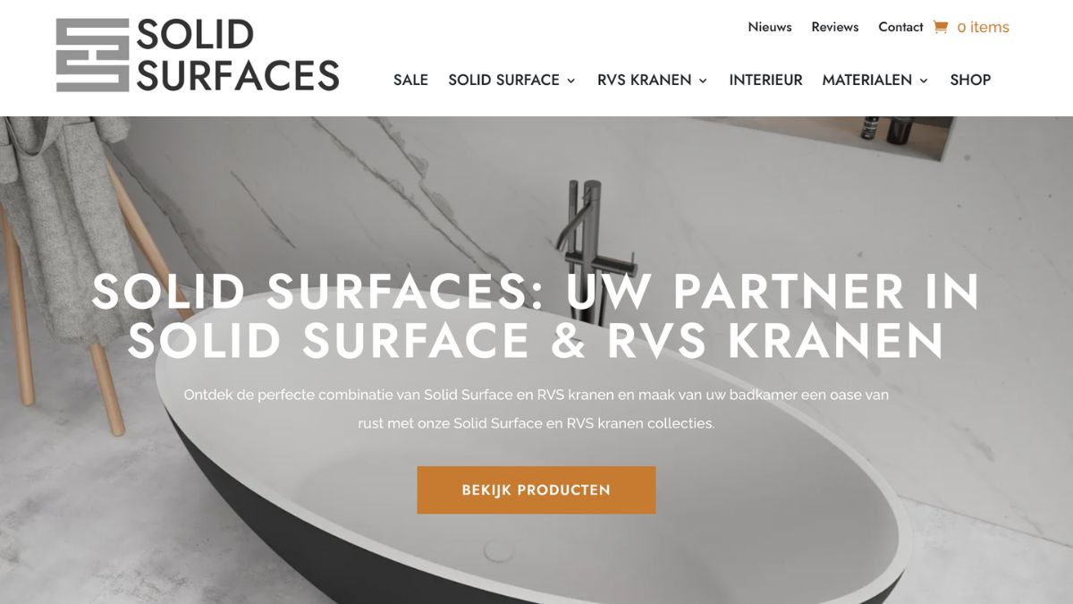 De Solid Surface specialist in badkamers, bekijk het assortiment